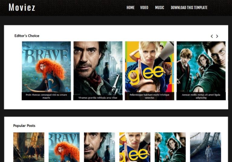 8 Movie Blogger Templates 2025 Free Download