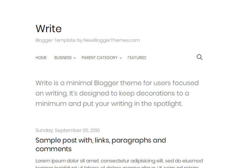 11 Best Single Page Blogger Templates For Free 2025